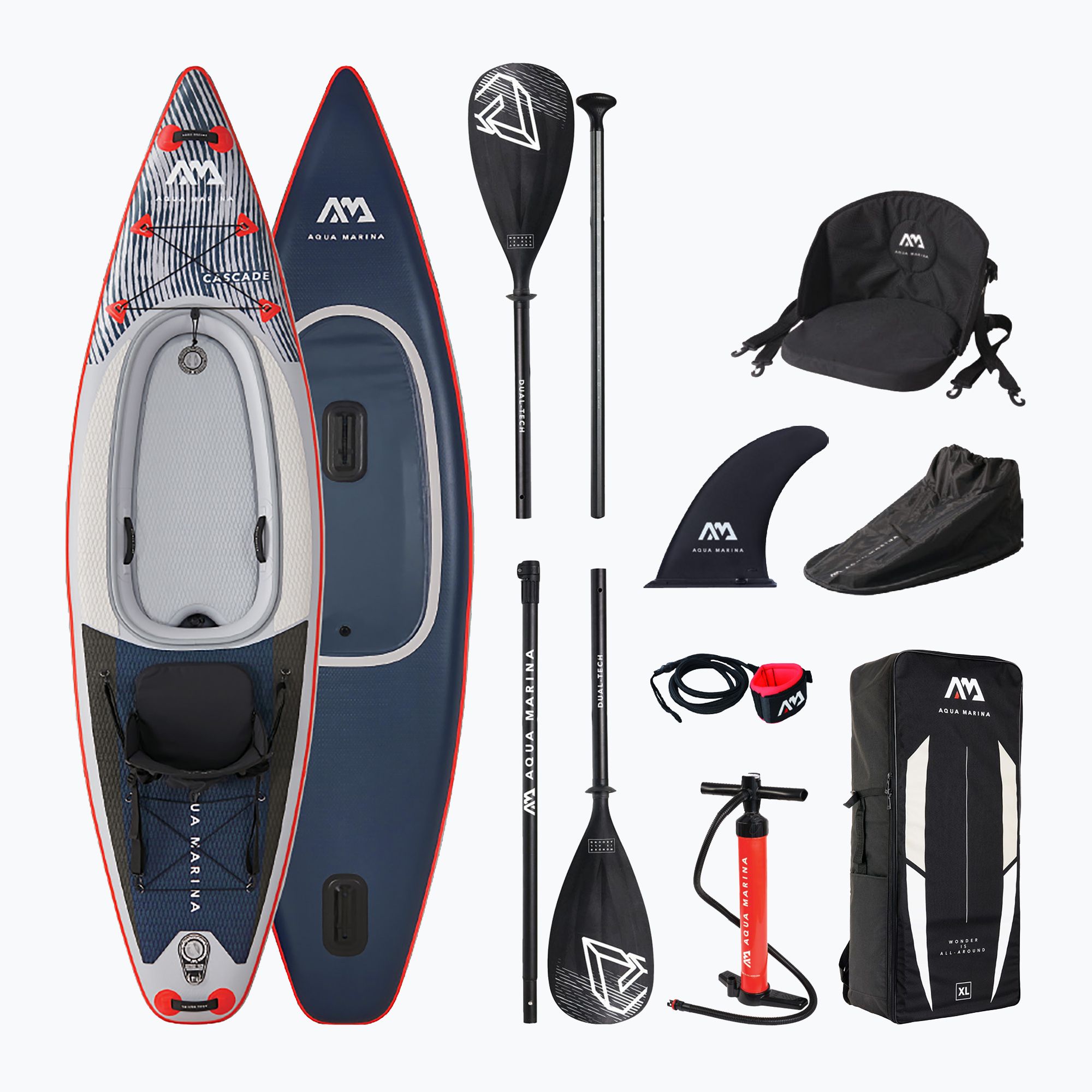 Kajak/SUP hybryda Aqua Marina Cascade All-Around SUP-KAYAK 11'2" 340 cm (BT-21CAP) - Sportano.pl