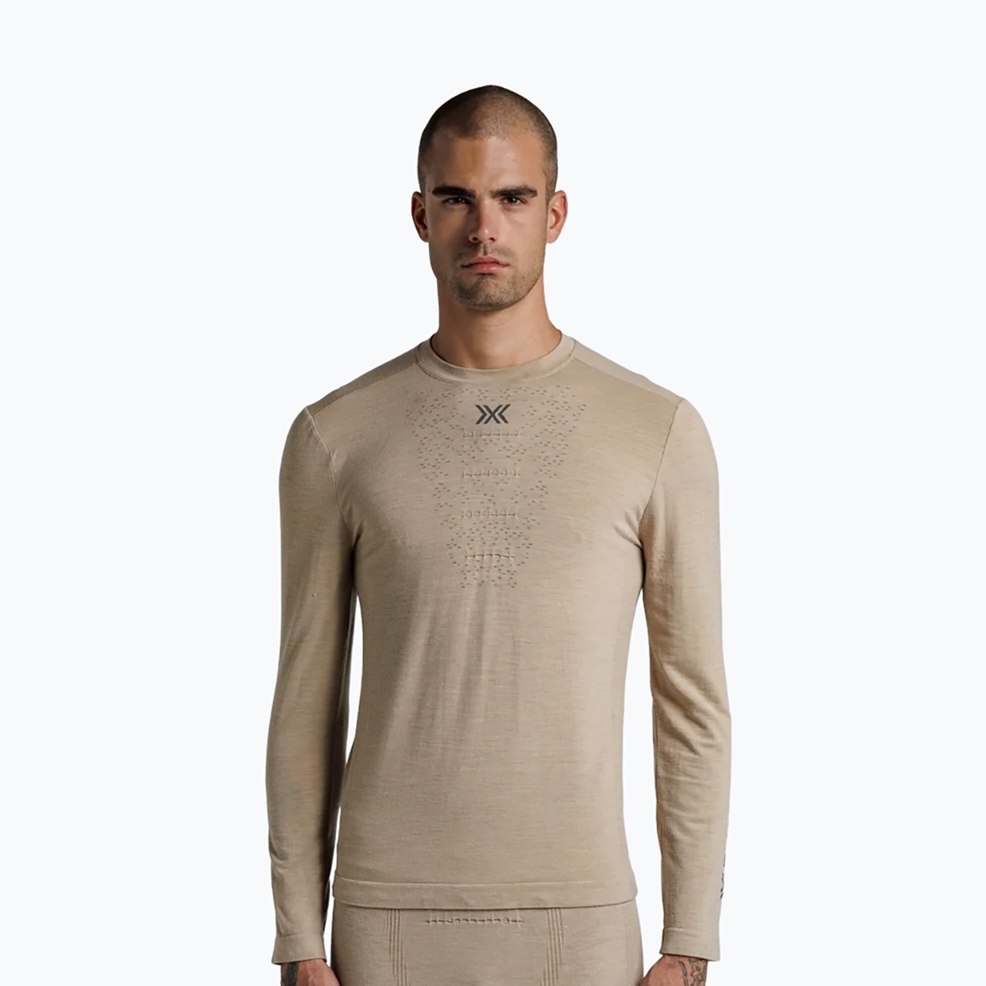 Longsleeve termoaktywny męski X-Bionic Mightywool sand (VTW106W25 ...