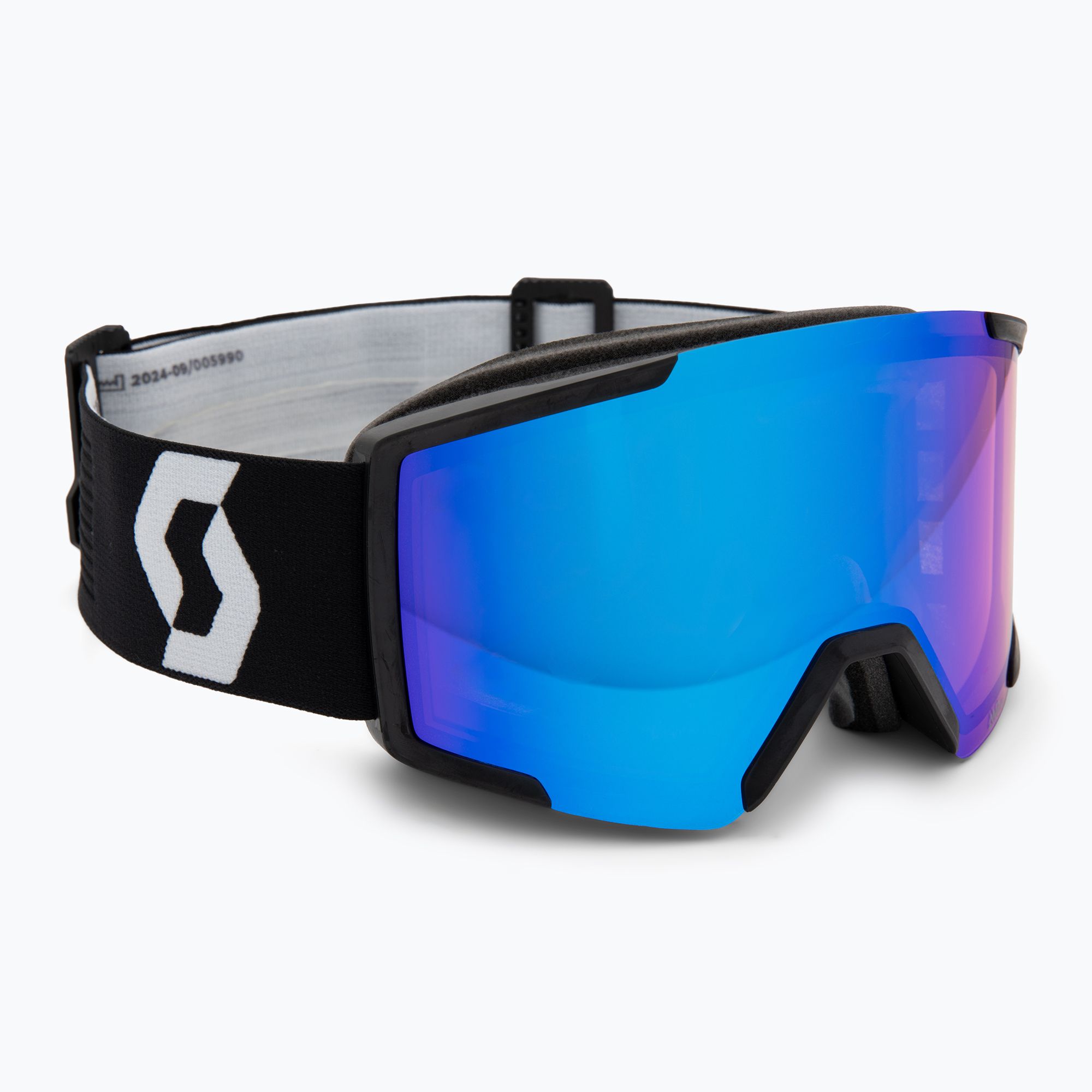 Gogle narciarskie SCOTT Shield mineral black/white/amp iluminator blue ...