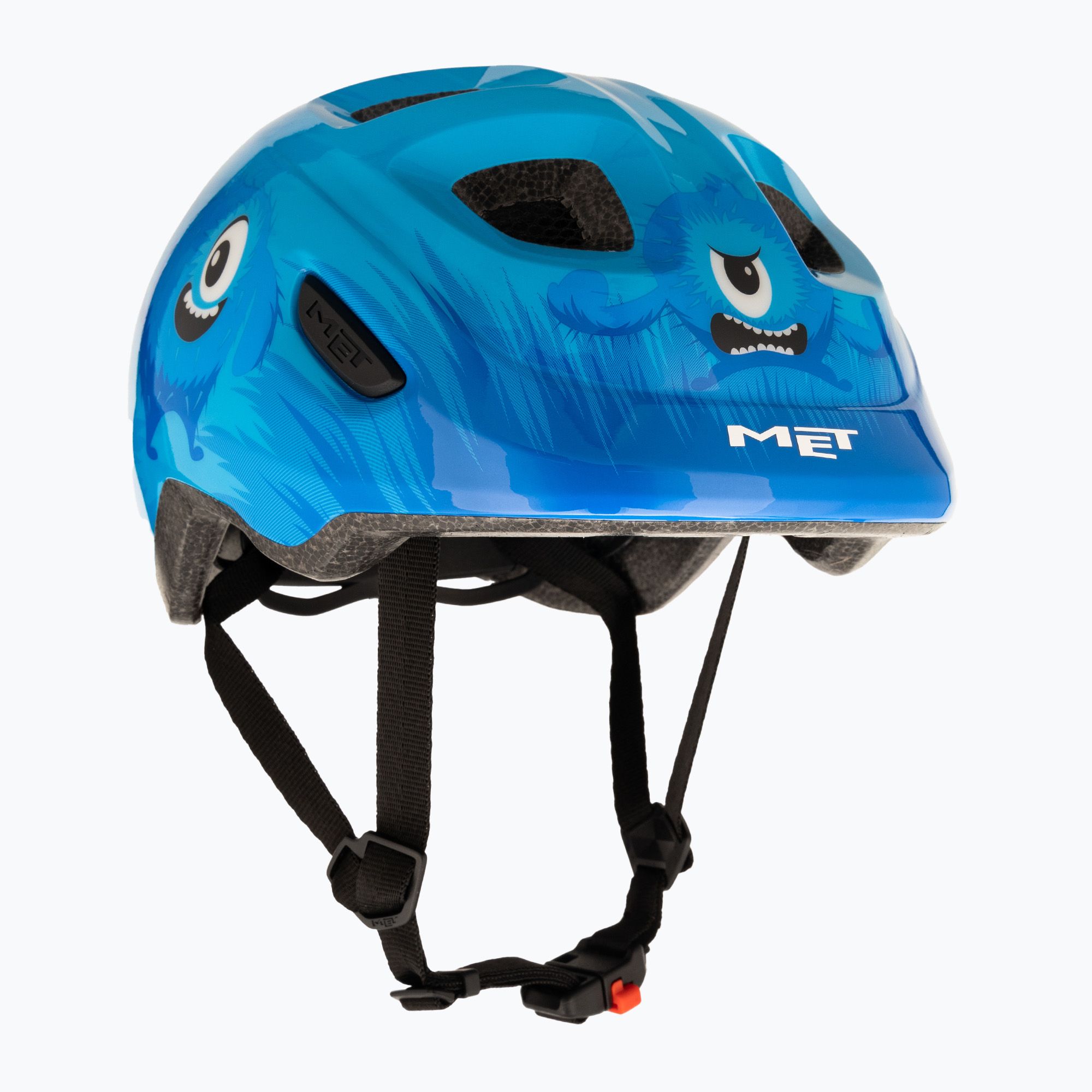 Kask rowerowy dziecięcy MET Hooray blue monster glossy (3HM144CE00SBM1 ...