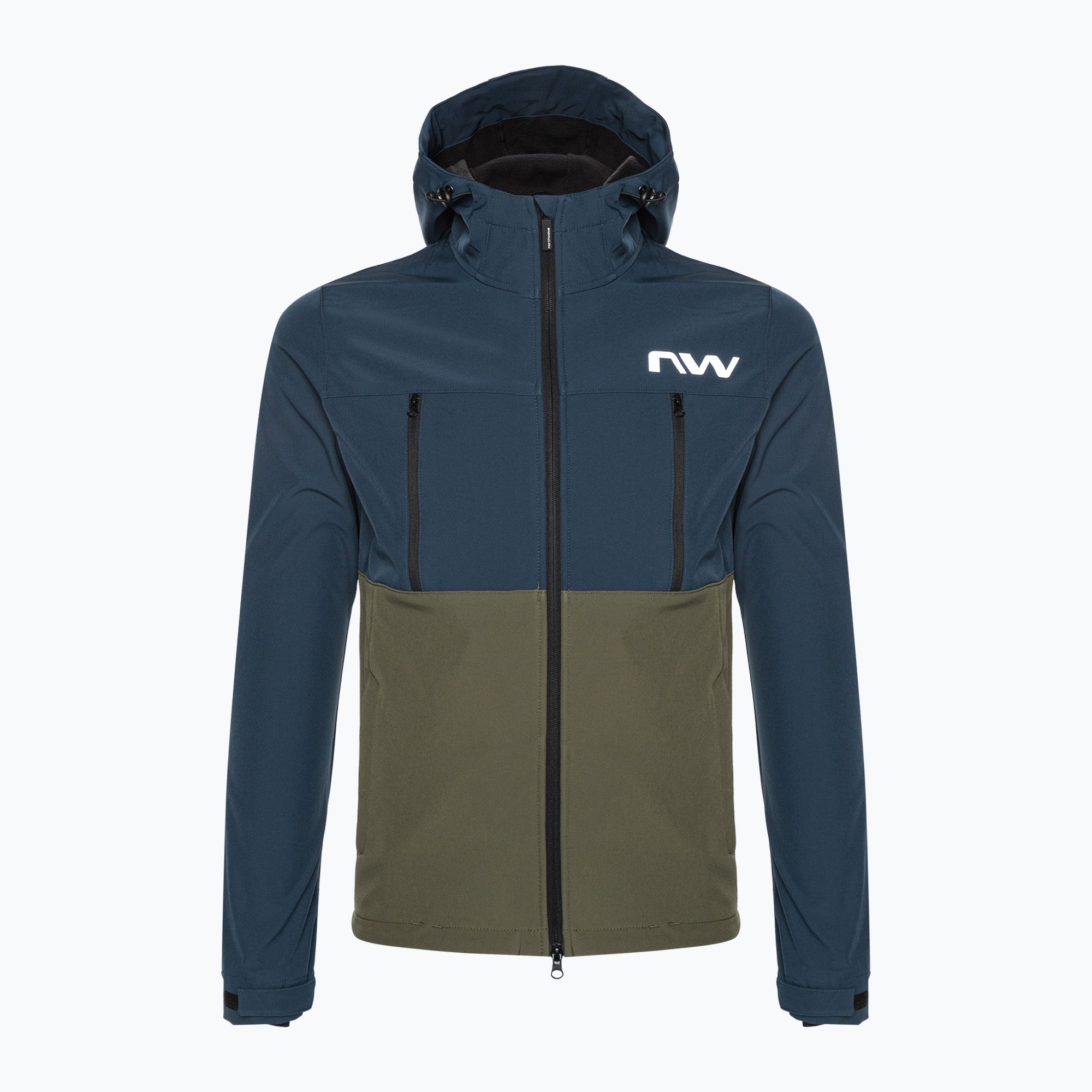 Kurtka rowerowa męska Northwave Easy Out Softshell deep blue/forest ...