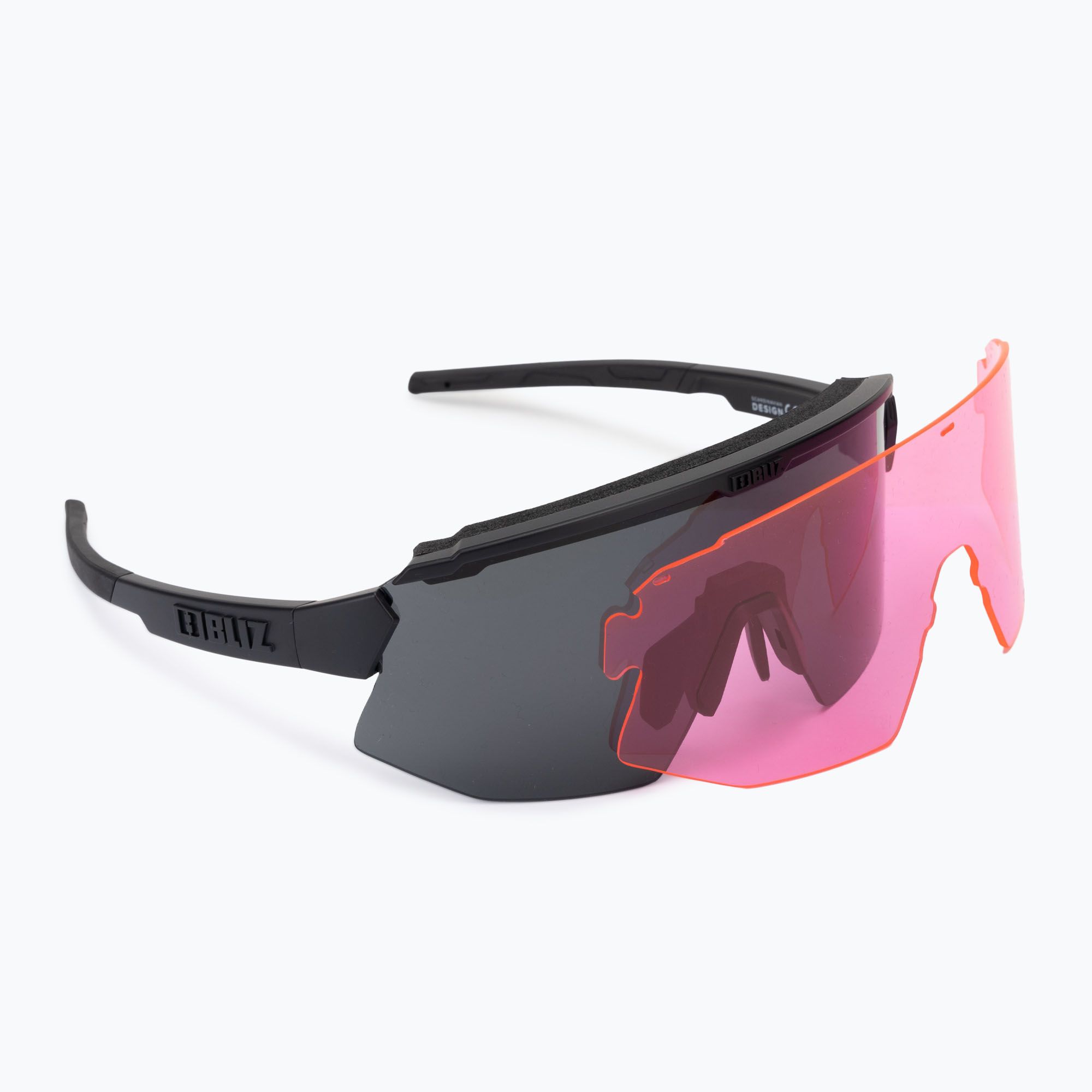 Okulary przeciwsłoneczne Bliz Breeze matt black/smoke/pink (0ZB7002-09 ...