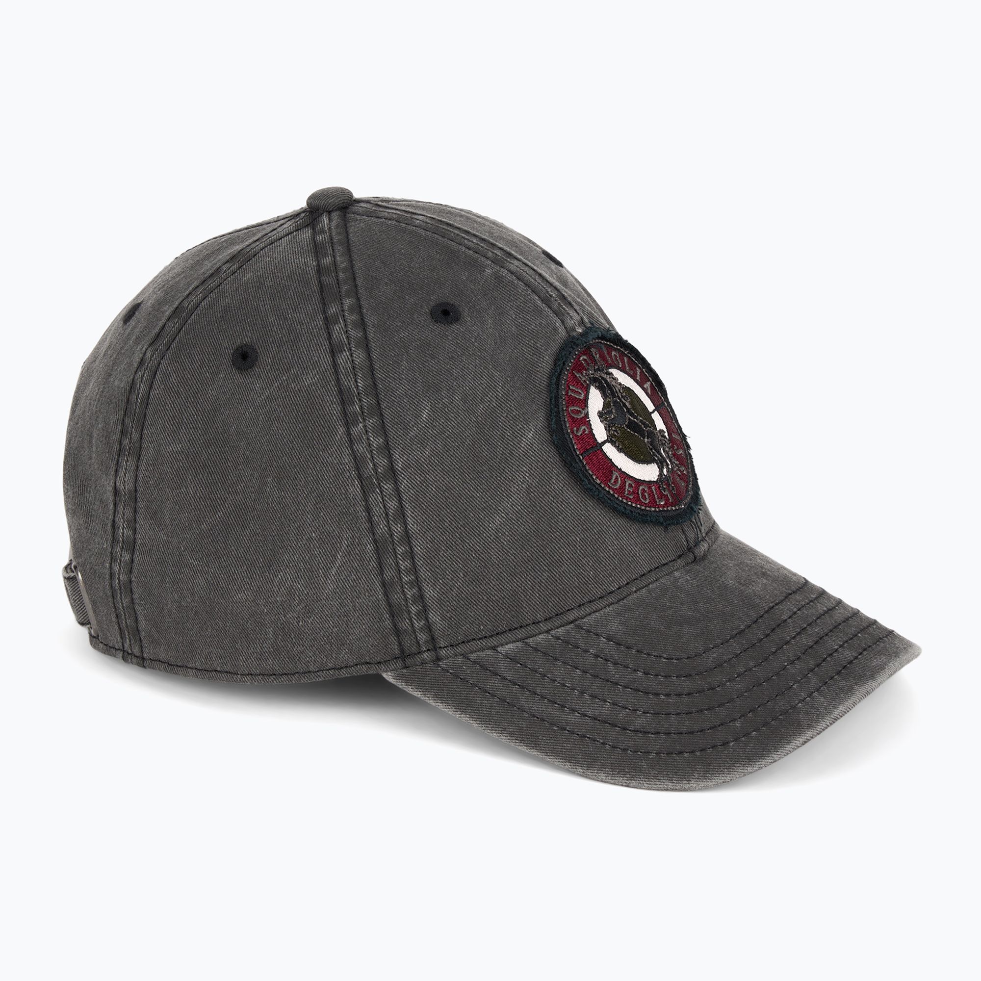 Czapka z daszkiem męska Aeronautica Militare 251HA1211CT2476 black washed (251HA1211CT2476 ...