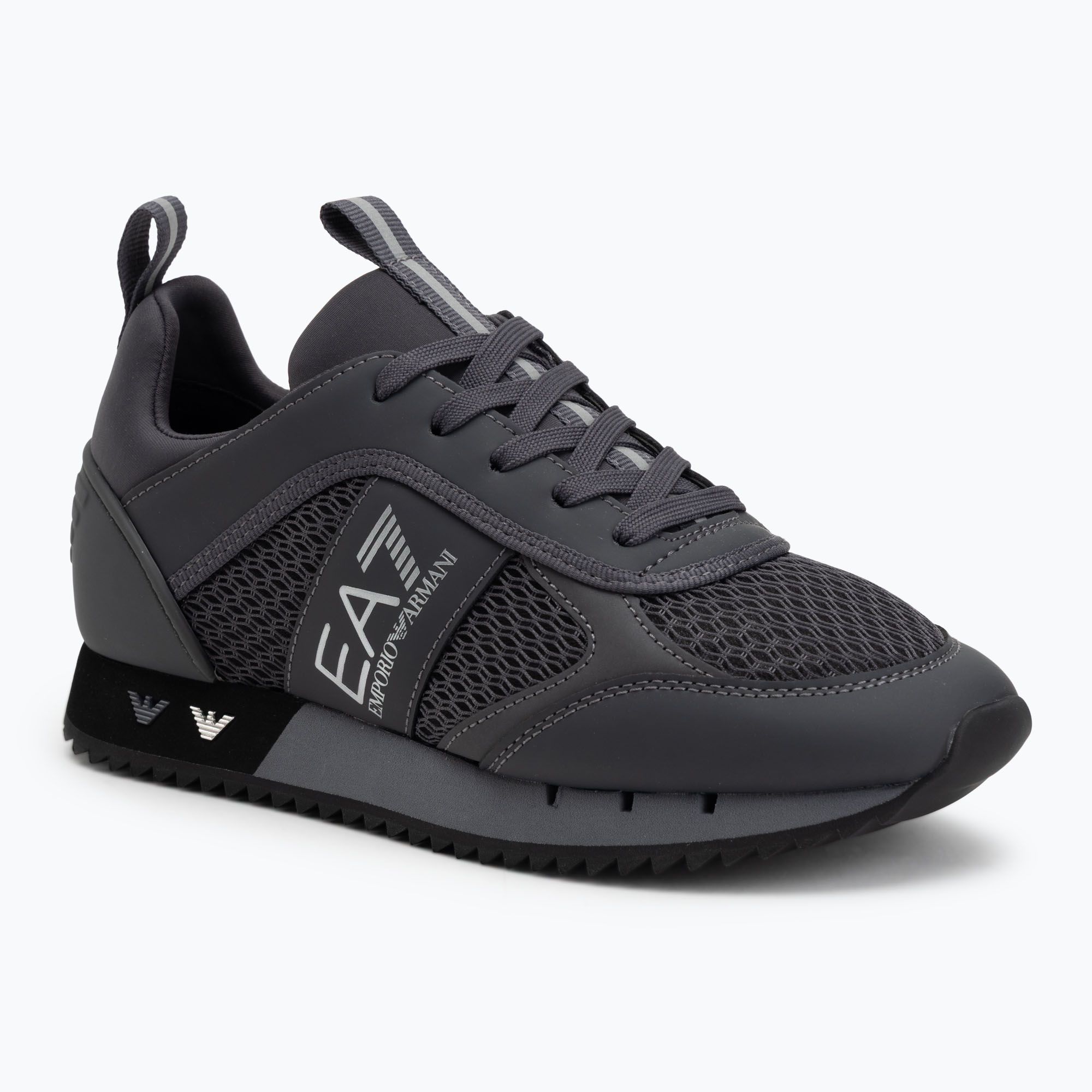 Buty EA7 Emporio Armani Black & White Laces asphalt grey/silv.g7 ...