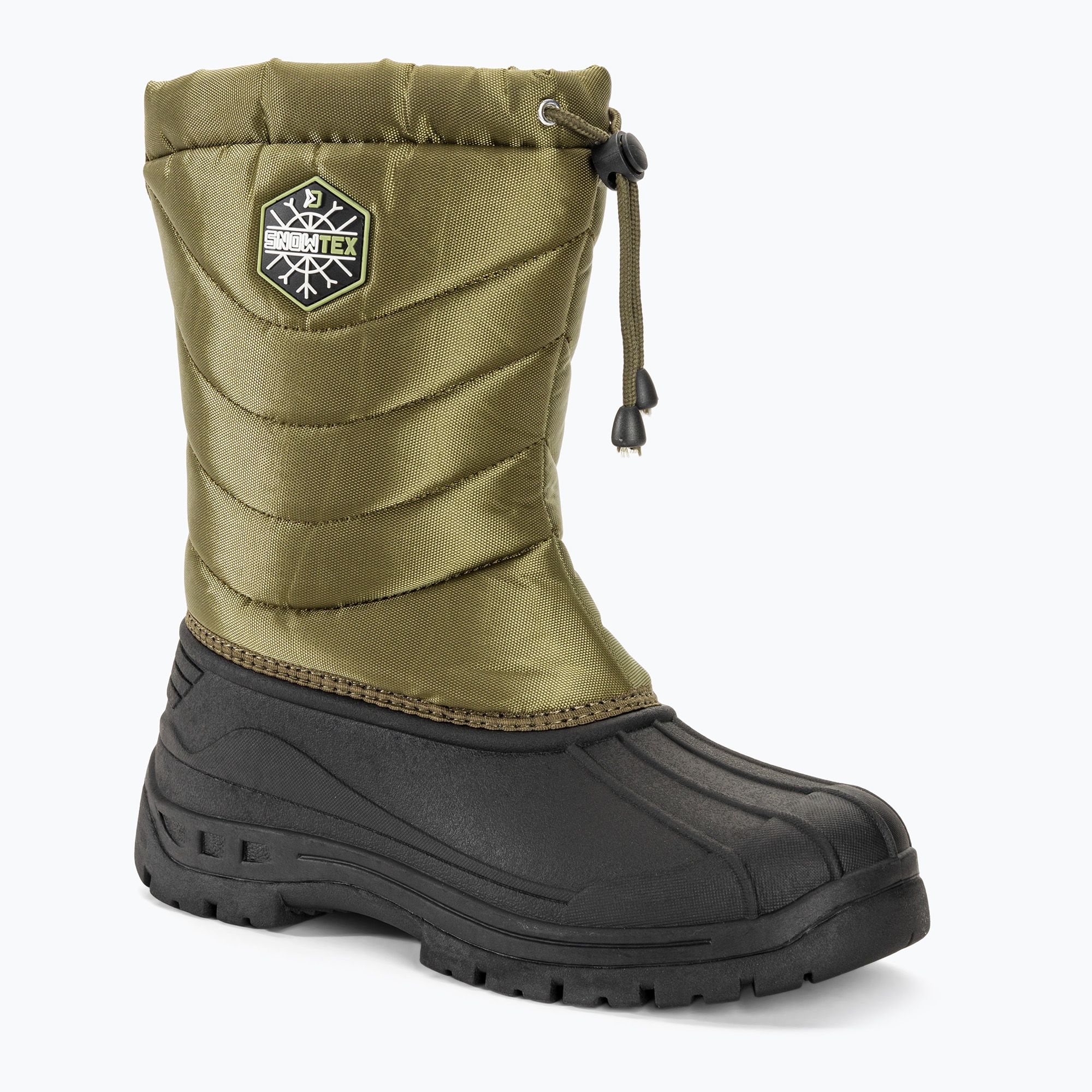 Kalosze ocieplane Delphin SnowTex zielone/czarne (101002933) - Sportano.pl