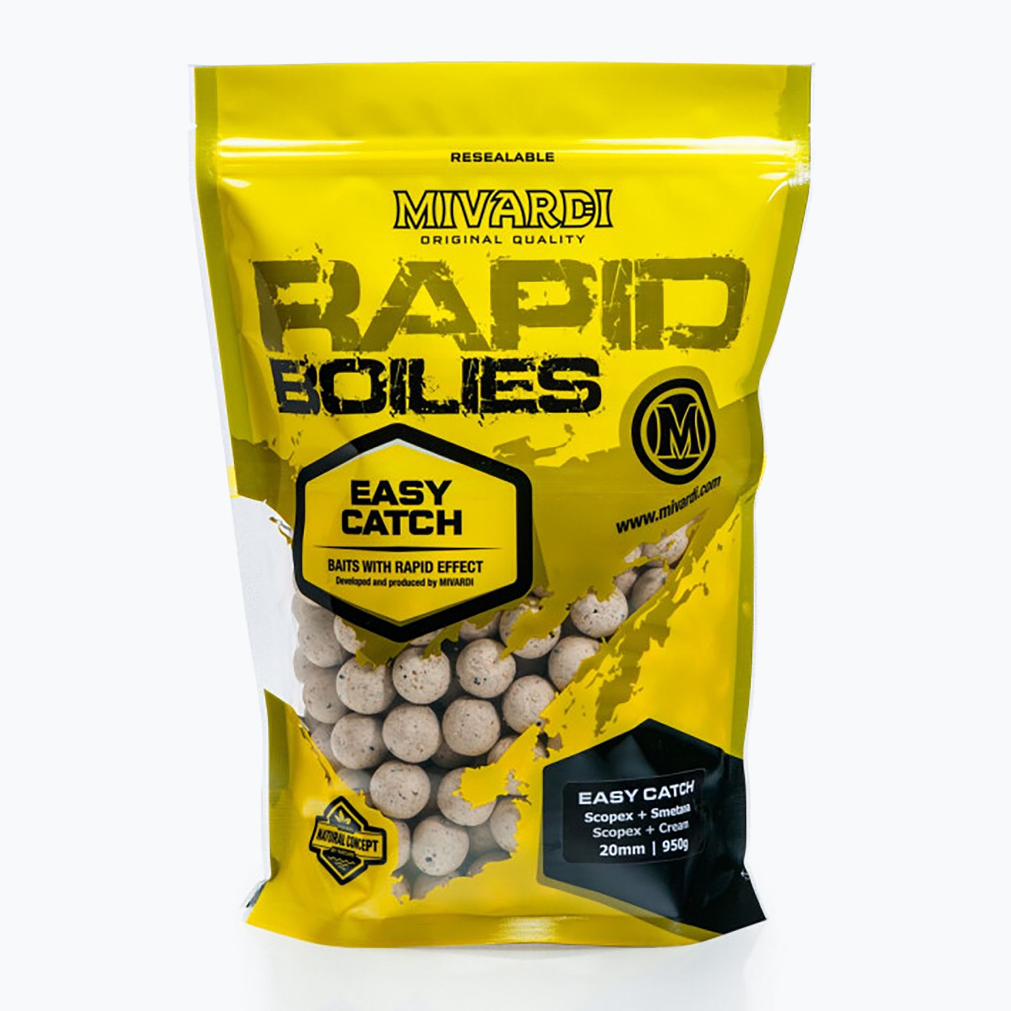 Kulki proteinowe MIVARDI Rapid Boilies Easy Catch Scopex + Cream 3,3 kg (M-RABOEASCC3316 ...