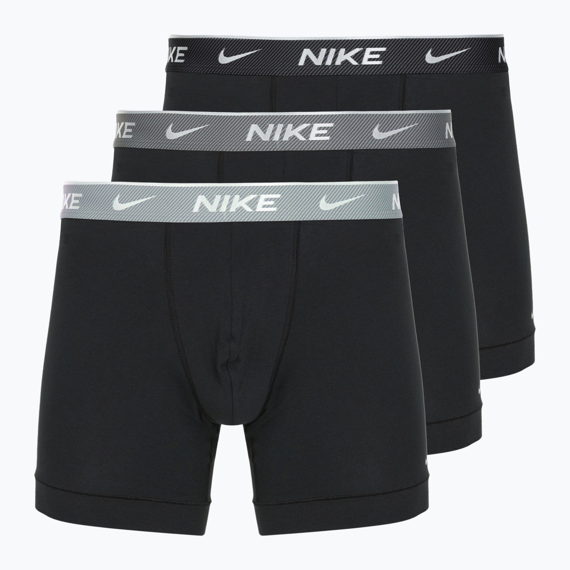 Bokserki męskie Nike Everyday Cotton Stretch 3 pary swoosh print/grey ...