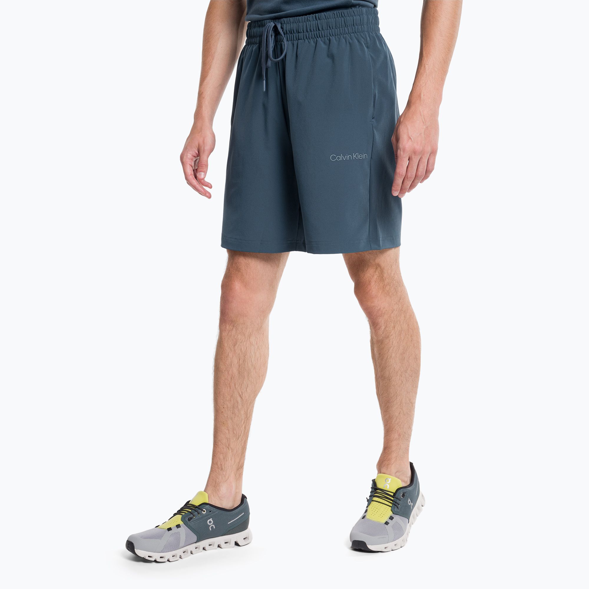Spodenki treningowe męskie Calvin Klein 7" Woven crayon blue ...