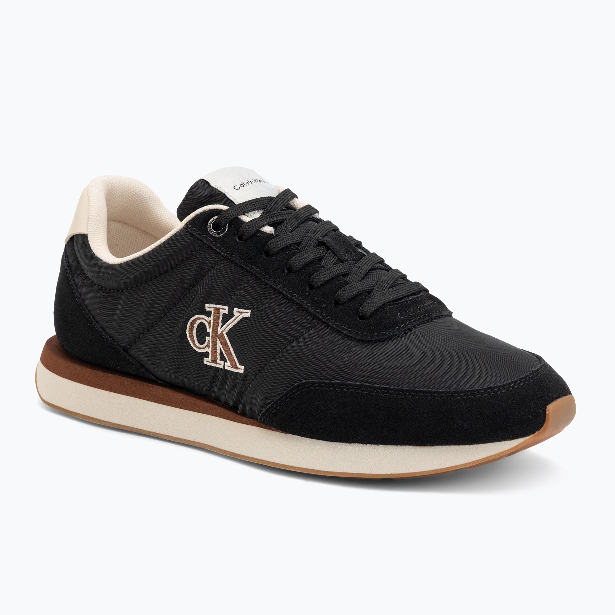 Buty męskie Calvin Klein YM0YM01361 Retro Runner Ess Mix Mat black ...