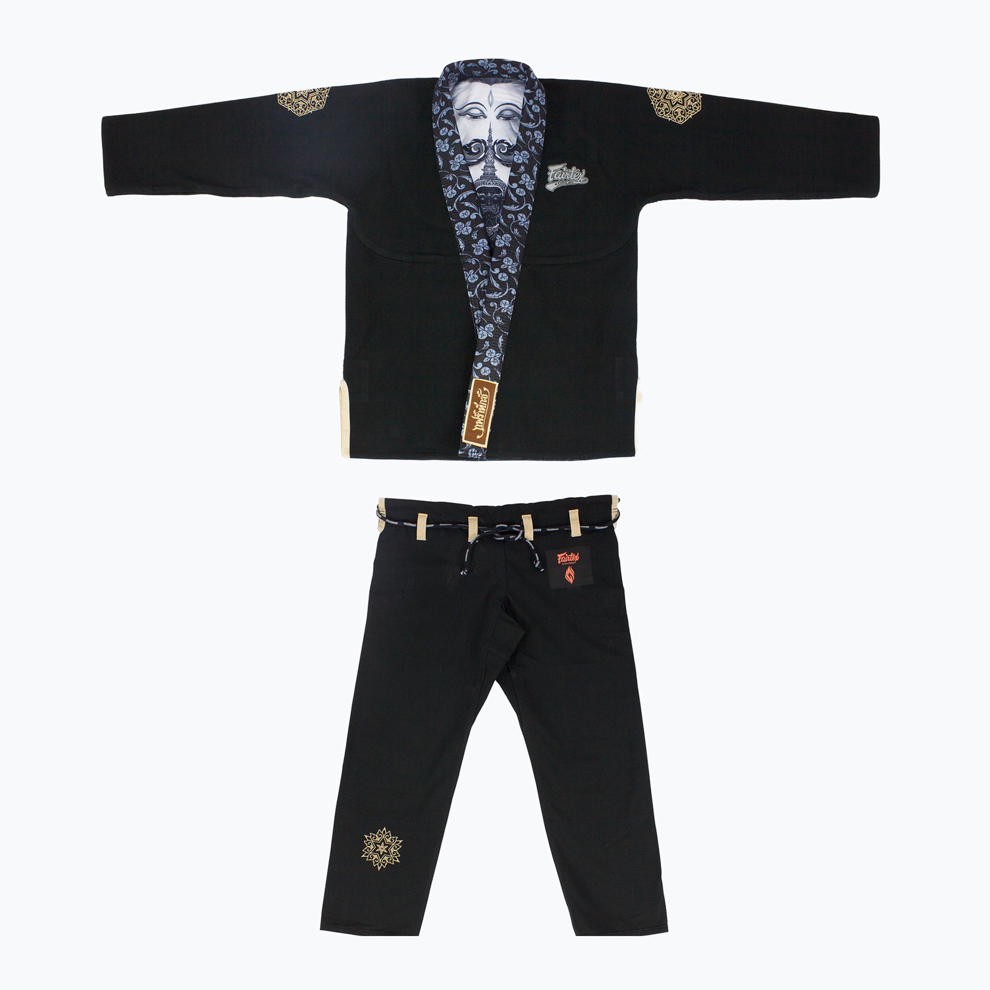 GI do brazylijskiego jiu-jitsu Fairtex "Treeburam" black (BJJ3-BK-A4 ...
