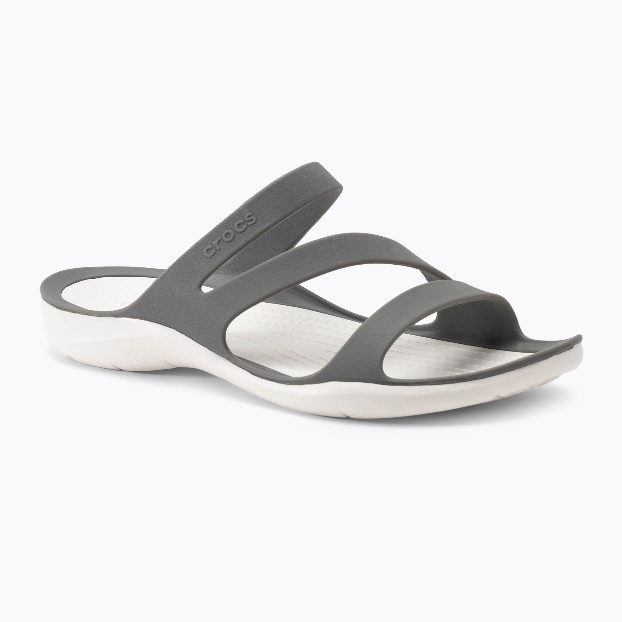 Klapki Crocs Swiftwater Sandal W smoke/white (203998) - Sportano.pl