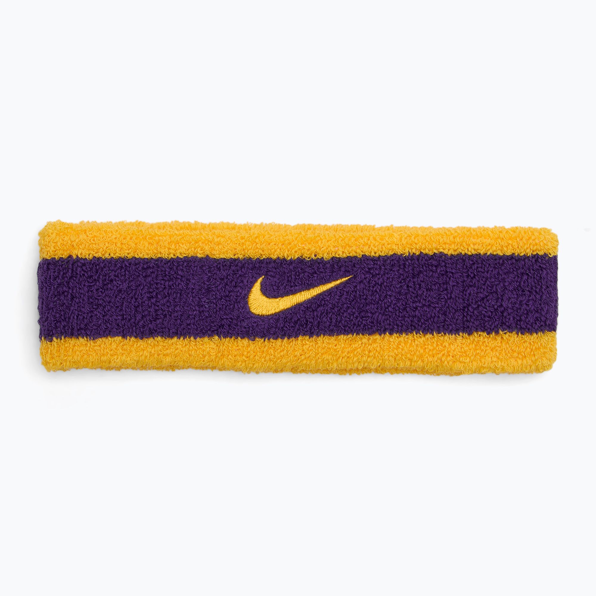 Opaska na głowę Nike Swoosh Headband university gold/court purple ...