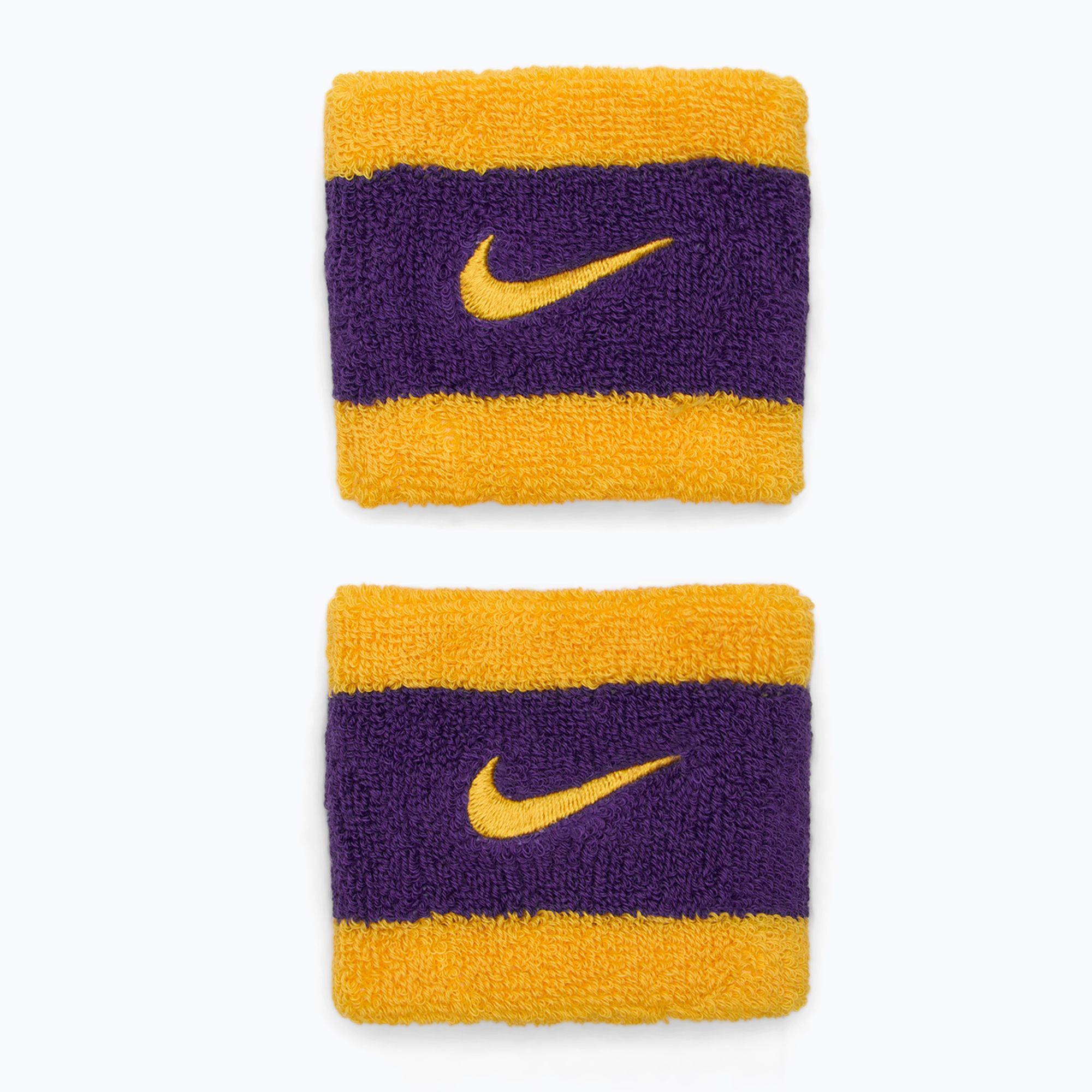 Frotki na nadgarstek Nike Swoosh Wristbands university gold/court ...