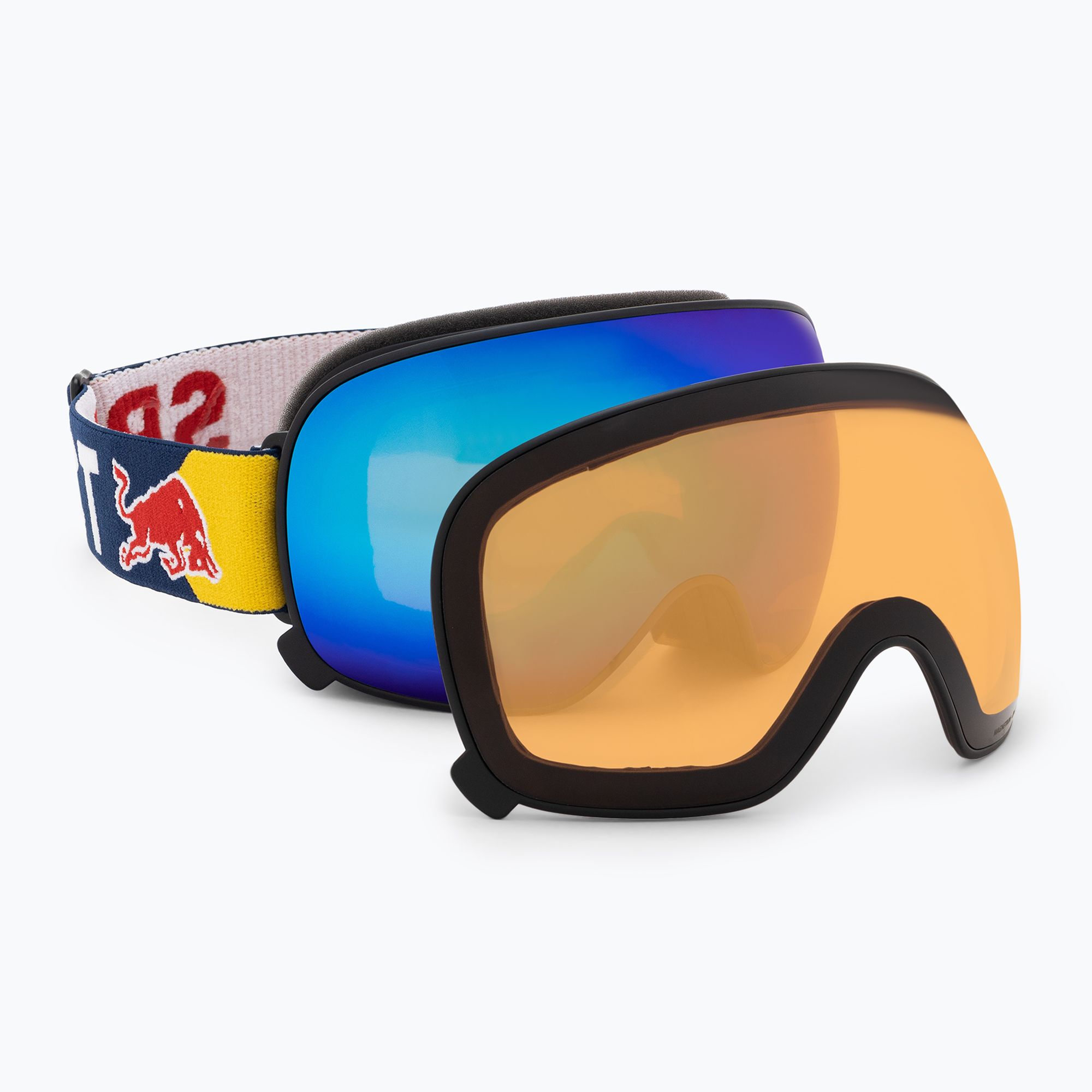 Gogle narciarskie Red Bull SPECT Magnetron matt black/blue/blue snow ...