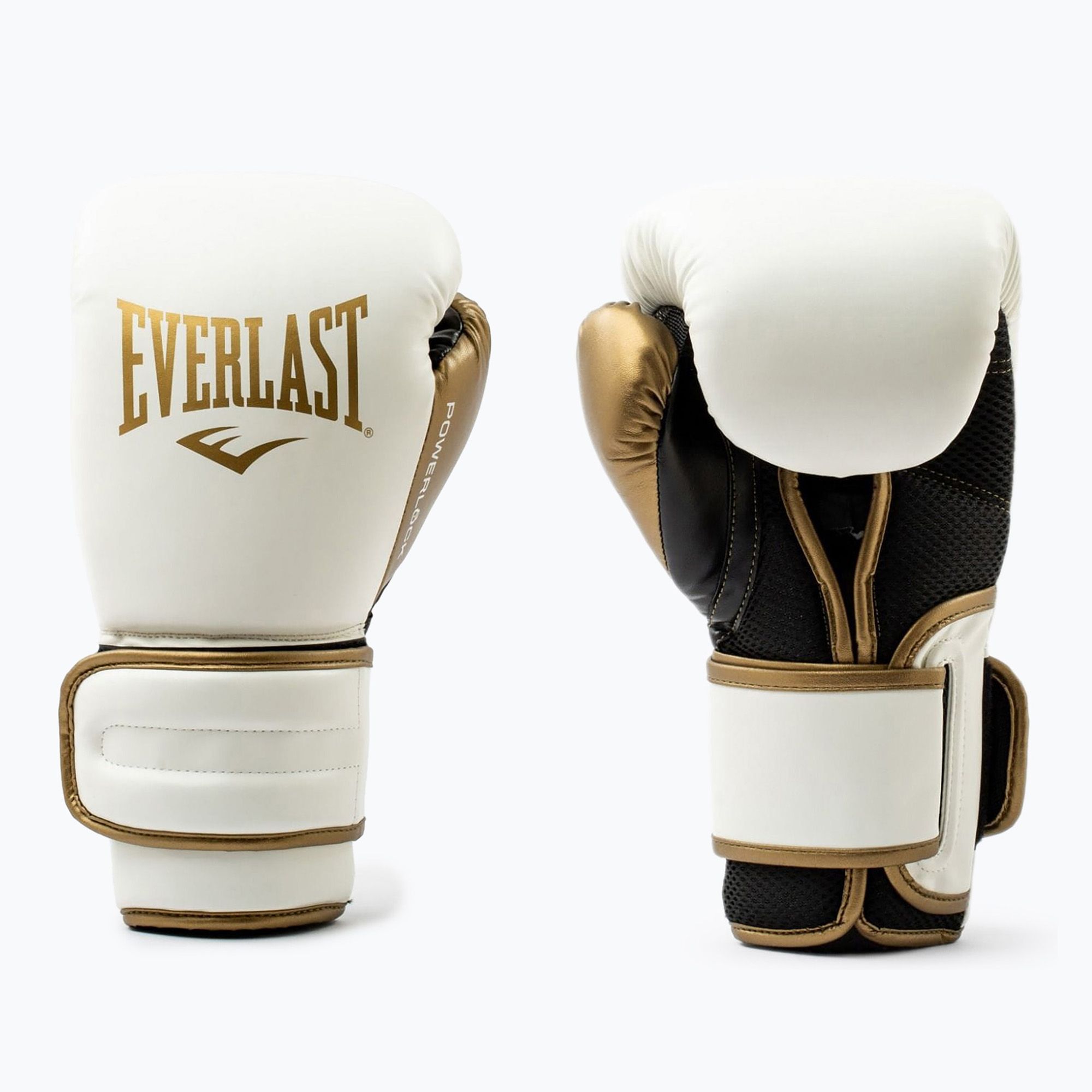 Rękawice bokserskie Everlast Powerlock 2 white/gold (EV2200-WHT/GLD ...